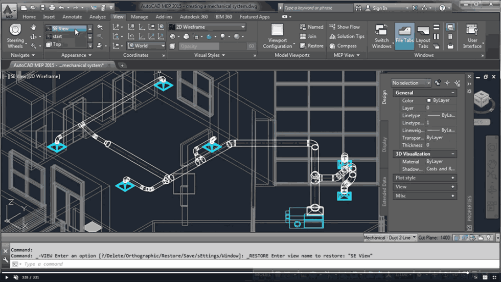 Giới thiệu AutoCAD MEP Toolset: Công cụ hỗ trợ thiết kế hệ thống cơ ...
