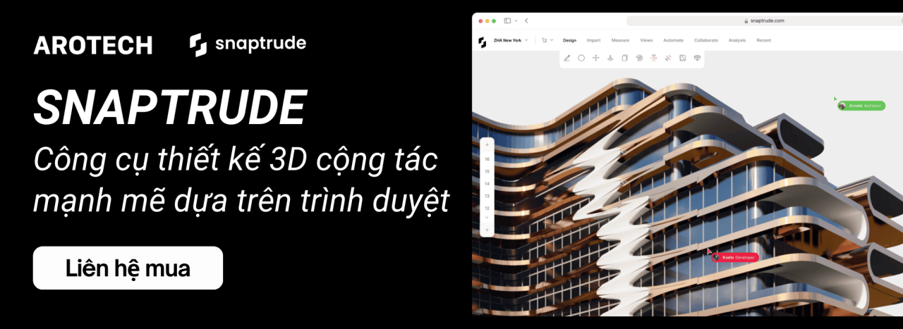 Thư mời tham dự Webinar AI Render từ Arotech, Snaptrude và Datech Solutions